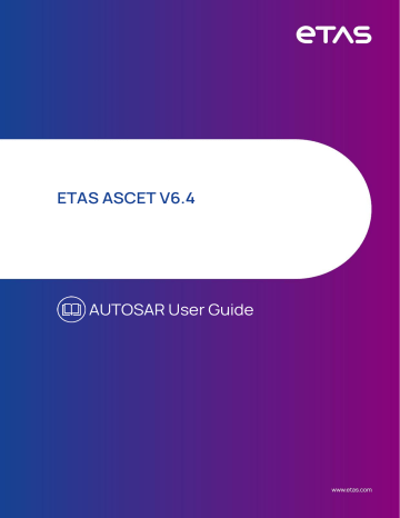ETAS ASCET V6.4 User's guide | Manualzz