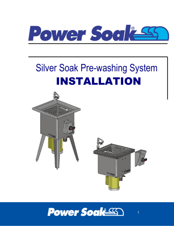 Power Soak Silver Soak Installation Manual | Manualzz