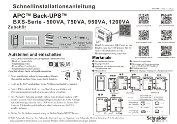 Schneider Electric Schnell Installationsanleitung | Manualzz
