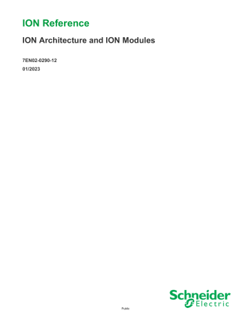 Schneider Electric ION User Guide | Manualzz