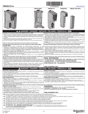 Schneider Electric TM5NCO.. CANopen Electronic Interface Module ...