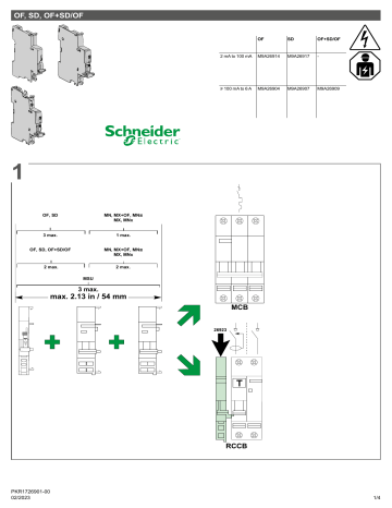 Schneider Electric Multi9 Instruction Sheet | Manualzz