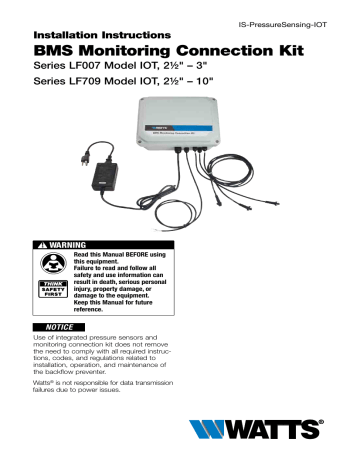 Watts LF007 Tailles du double clapet antiretour sans plomb* : ½ à 3 po ...