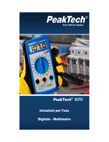 PeakTech P 1070 300V AC / DC digital multimeter Manuale del ...