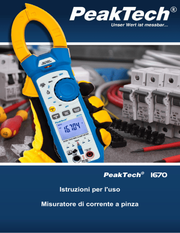 PeakTech P 1670 TrueRMS clamp meter 50,000 counts 1000 A AC/DC, BT ...