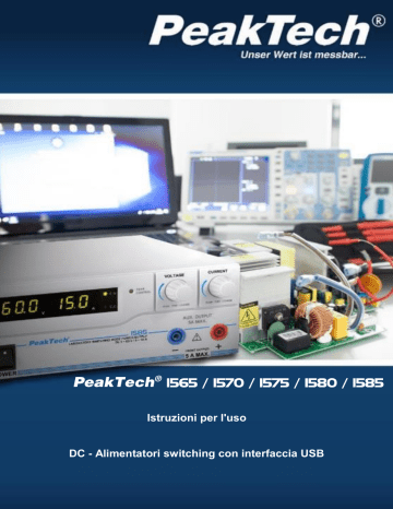 PeakTech P 1570 Laboratory power supply DC 1 - 16V / 0 - 60A & USB ...