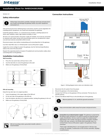 Intesis IN485DAI001R000 Daikin VRV and Sky systems to BACnet MSTP ...