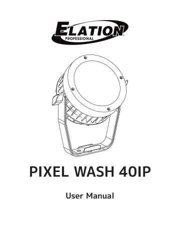 Elation PIXEL WASH 40IP User Manual | Manualzz