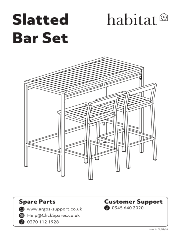 Habitat HAB SLATTED BAR SET Instruction Manual | Manualzz