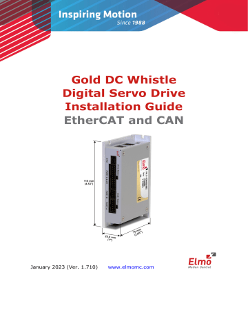 Elmo Gold DC Whistle Servo Driver Installation Guide | Manualzz