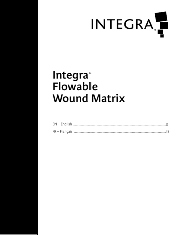 Integra Flowable Wound Matrix Instructions for use | Manualzz