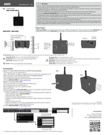 AKO AKO XaviP Edge AKO-5010/5025 Instruções de operação | Manualzz