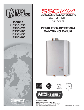 Utica Boilers SSC Modulating Condensing Gas Boiler Installation ...