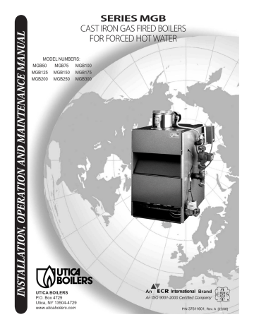 Utica Boilers MGB Series II/MGC Series Gas Boiler Installation ...