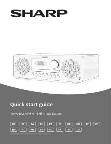 Sharp XL-B520D(BK) Hifi System Lühike juhend | Manualzz