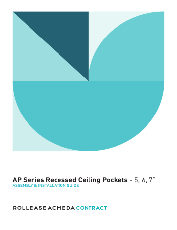 Rollease Acmeda Recessed Shade Pockets Installation Guide | Manualzz