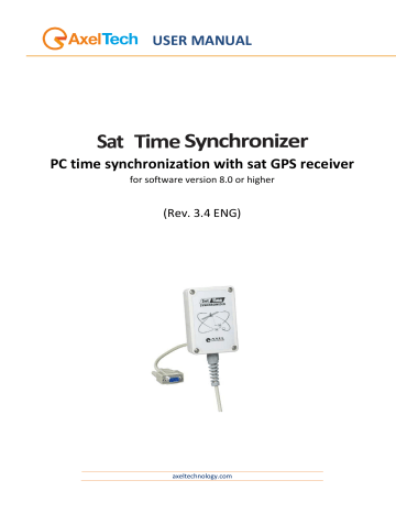 AxelTech Sat Time Synchronizer User Manual | Manualzz