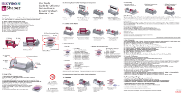 Xyron Creatopia Shapez User Guide | Manualzz