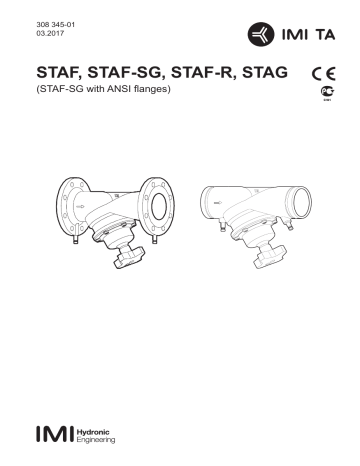 IMI 1006465 TA Balancing Valve STAF PN16 125mm User Manual | Manualzz