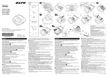 Sato PW4NX Quick guide | Manualzz