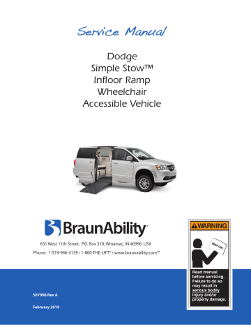 Braunability 507998 Dodge Commercial Entervan Service Manual | Manualzz