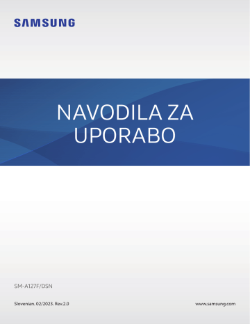 Samsung SM-A127F/DSN Navodila za uporabo | Manualzz