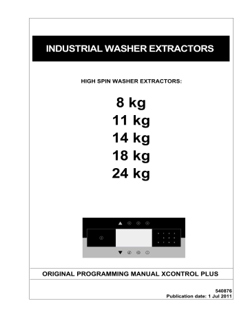 Primus / Lavamac FX80 Programming Manual | Manualzz
