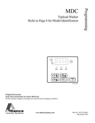 Alliance SWNBX2SP122DW01 Programming Manual | Manualzz