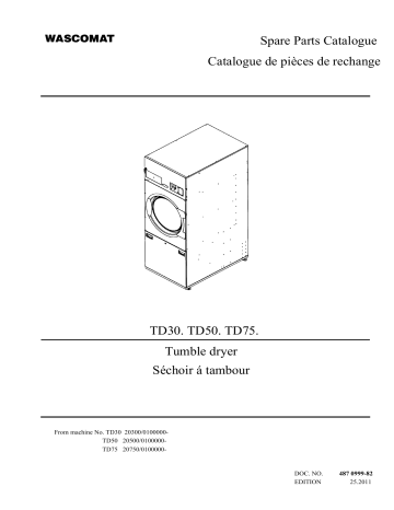 Electrolux / Wascomat TD75 Parts Manual | Manualzz