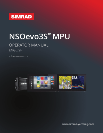 Simrad NSO evo3S MPU Operator Manual | Manualzz