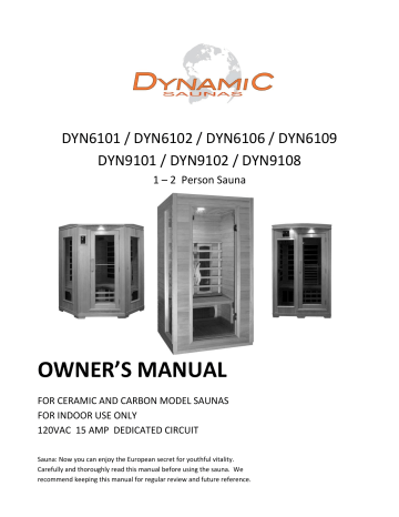 Dynamic Saunas DYN-6106-01 Dynamic Barcelona 1- to 2-person FAR ...