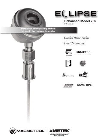 2.5.2 Intrinsically Safe. Magnetrol Hygienic Eclipse Model 705 I&O ...