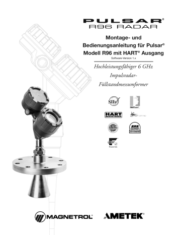 Magnetrol Pulsar R96 HART instruction manual | Manualzz