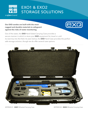 YSI EXO Storage Solutions Guide | Manualzz