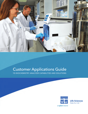 YSI Life Sciences Customer Applications Guide | Manualzz