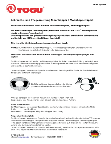 Togu Moonhopper Instructions | Manualzz