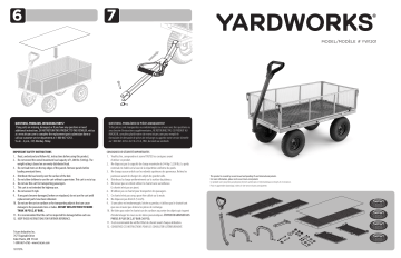 Yardworks Steel Tray 4-Wheel Removable-Sides Mesh Garden/Yard Cart ...