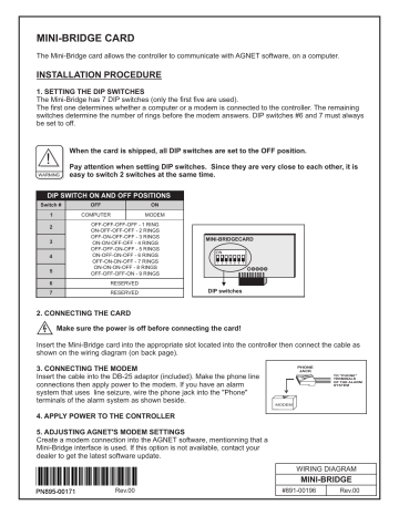 Cumberland MINI-BRIDGE CARD Owner's Manual | Manualzz