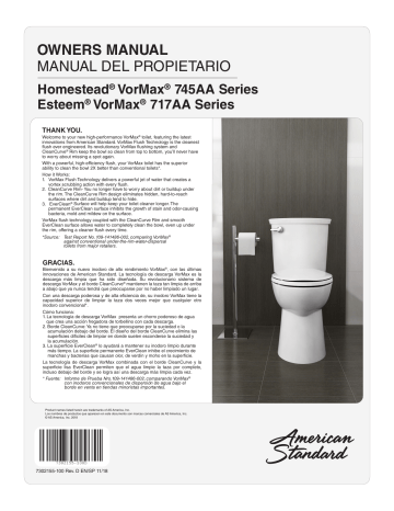 American Standard 4385A105.020 Vormax® 1.28 gpf Toilet Tank in White Installation Manual | Manualzz
