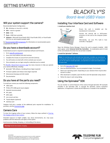 FLIR Blackfly S Board Level Quick Start Guide | Manualzz