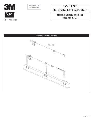 DBI-SALA EZ-Line™ Retractable Horizontal Lifeline System Instructions ...