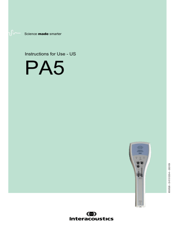 Interacoustics PA5 Instructions for use | Manualzz