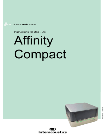 Interacoustics Affinity Compact Instructions for use | Manualzz