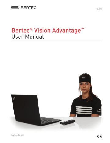 Interacoustics Bertec® Vision Advantage Instructions for use | Manualzz
