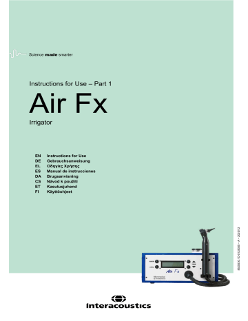 Interacoustics Air Fx Instructions for use | Manualzz