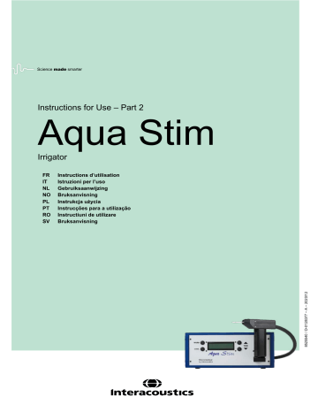 Interacoustics Aqua Stim Mode d'emploi | Manualzz