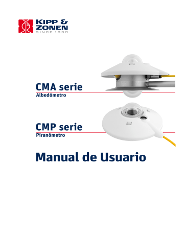 Kipp & Zonen CMA6 Albedometer El manual del propietario | Manualzz