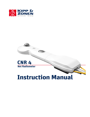 Kipp & Zonen CNR4 Net Radiometer Owner's Manual | Manualzz