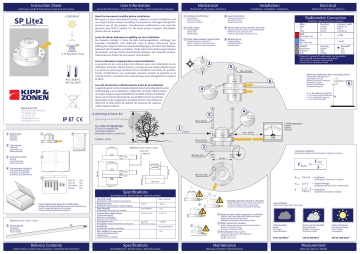 Kipp & Zonen SP Lite2 Pyranometer Bedienungsanleitung | Manualzz