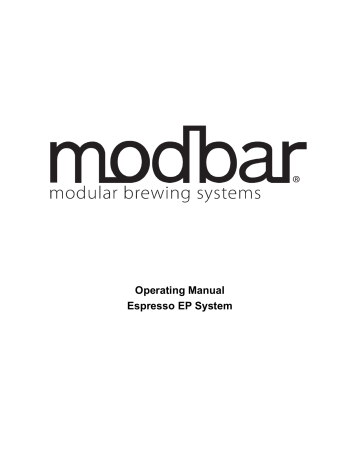 La Marzocco modbar espresso ep Operating Manual | Manualzz